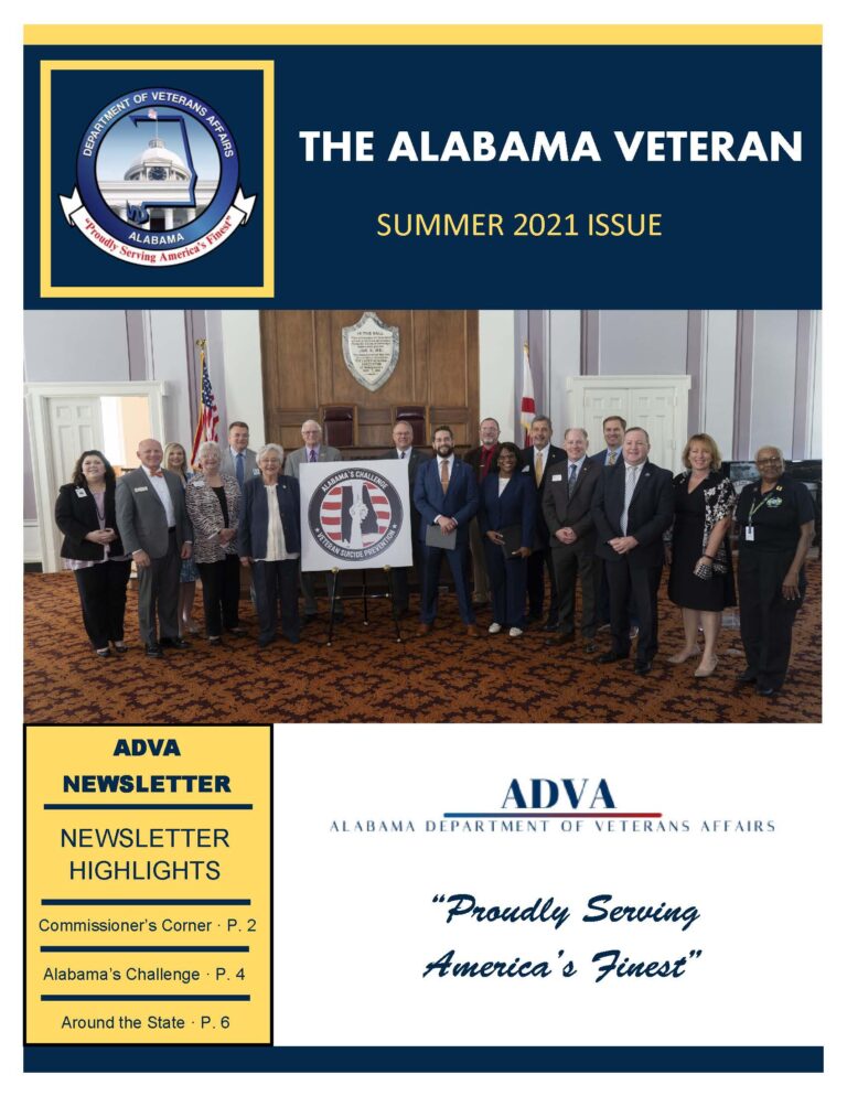 ALABAMA VETERAN NEWSLETTER – Alabama Department of Veterans Affairs