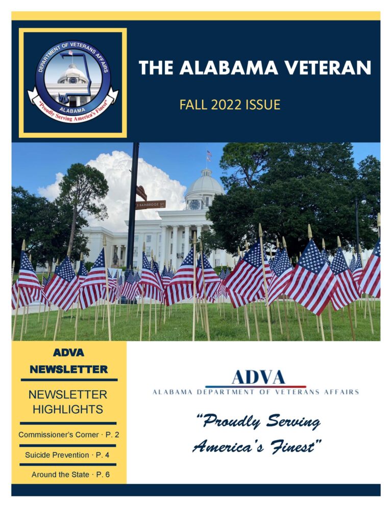 ALABAMA VETERAN NEWSLETTER – Alabama Department of Veterans Affairs