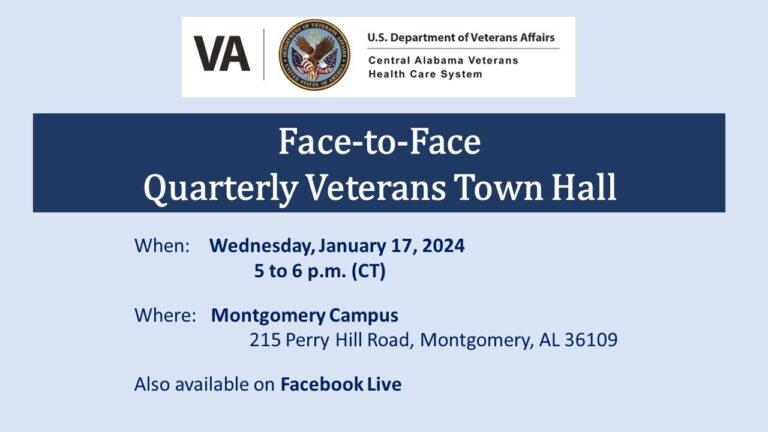 USDVA: Face-to-Face Quarterly Veterans Town Hall – Alabama Department ...