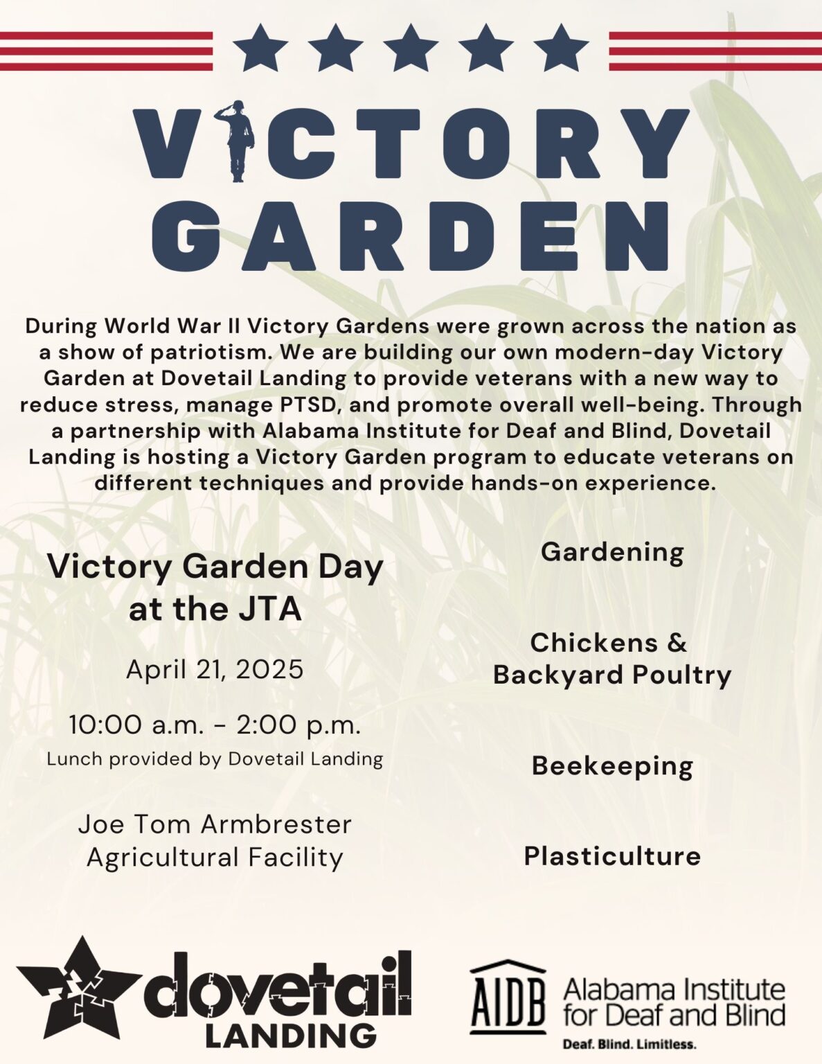 Dovetail Landing’s first Victory Garden – Alabama Department of ...